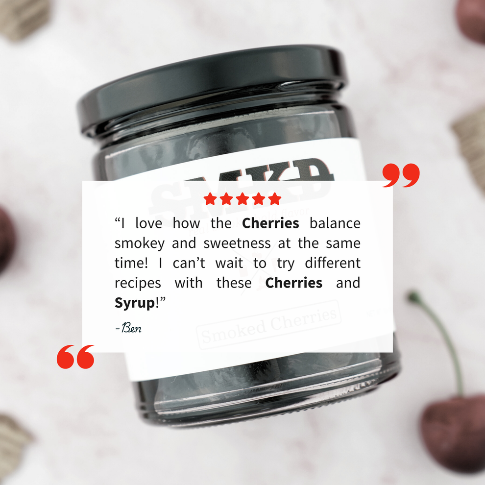 SMKD - The Smoked Old Fashioned Cocktail Maraschino Cherry